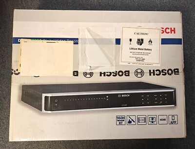 Bosch DIVAR DVR-3000-08A100 8-Channel NVR 1TB HD Security System NEW ...