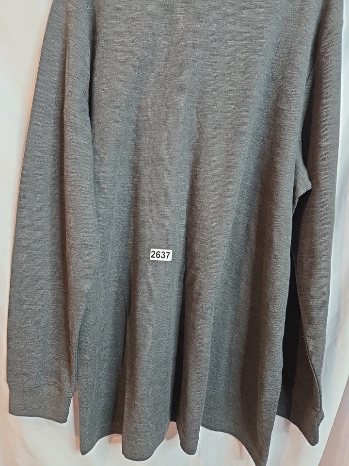 St. John's Bay Man's Big & Tall Size 2XLT Charcoal Gray Long Sleeve ...