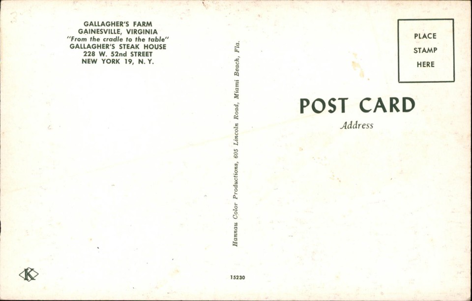 Art portrait PC beef cattle Gallagher's Farm Gainesville VA Steak House ...