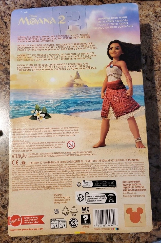 Disney Moana 2 Swimming Color Change Tautai Moana Doll | eBay