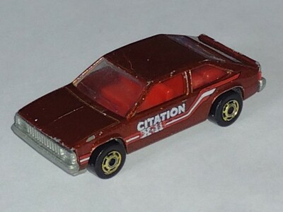 Vintage Hot Wheels Maroon Chevy Citation X-11 # 3362 Malaysia FC to GC ...