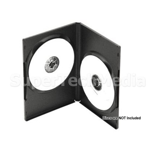 100 Standard 14mm Double 2 CD DVD Disc Black Case Movie Video Box | eBay