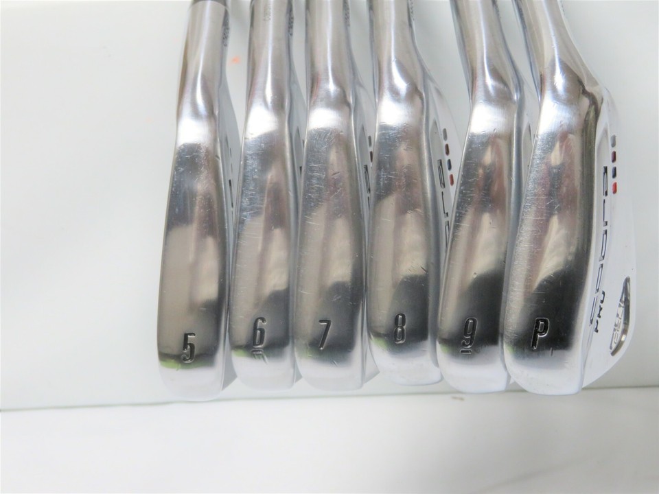 Rickie Fowler TOUR ISSUE Cobra AMP Cell PRO Stiff Flex 6Pcs IRON SET ...