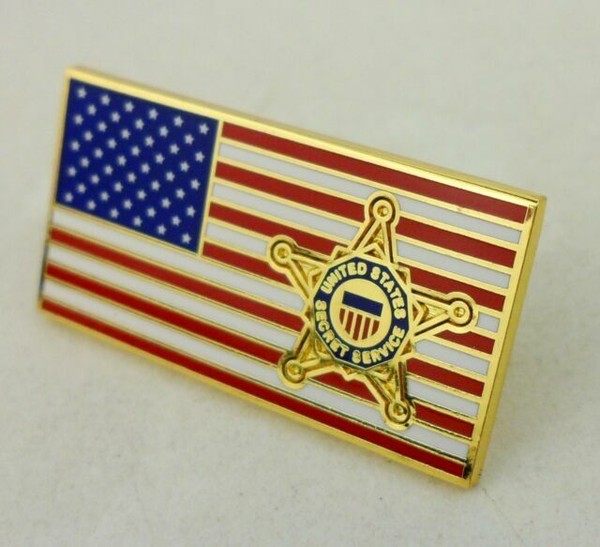 USSS United States Secret Service Lapel Hat Pin American Flag-0375 for ...
