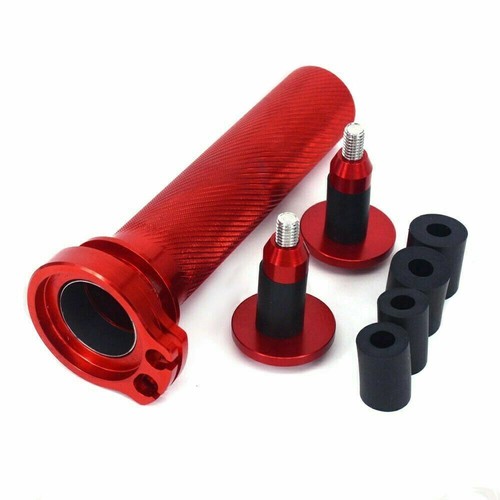 Throttle Tube Handlebar Grips Bar End Slider Cap Plug Motor Red CNC ...