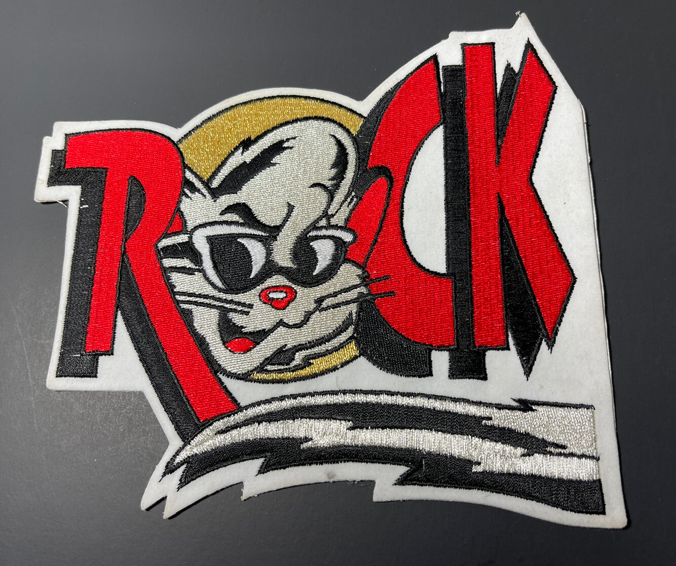 Large SKUNK ROCK Iron-On PATCH Embroidered 7 1/4" Wide 7" High NOS | eBay