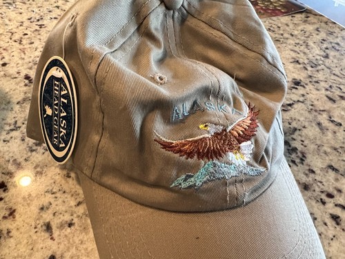 New Alaska Head Gear Adjustable Ball Cap Snapback Bald Eagle Hat ...