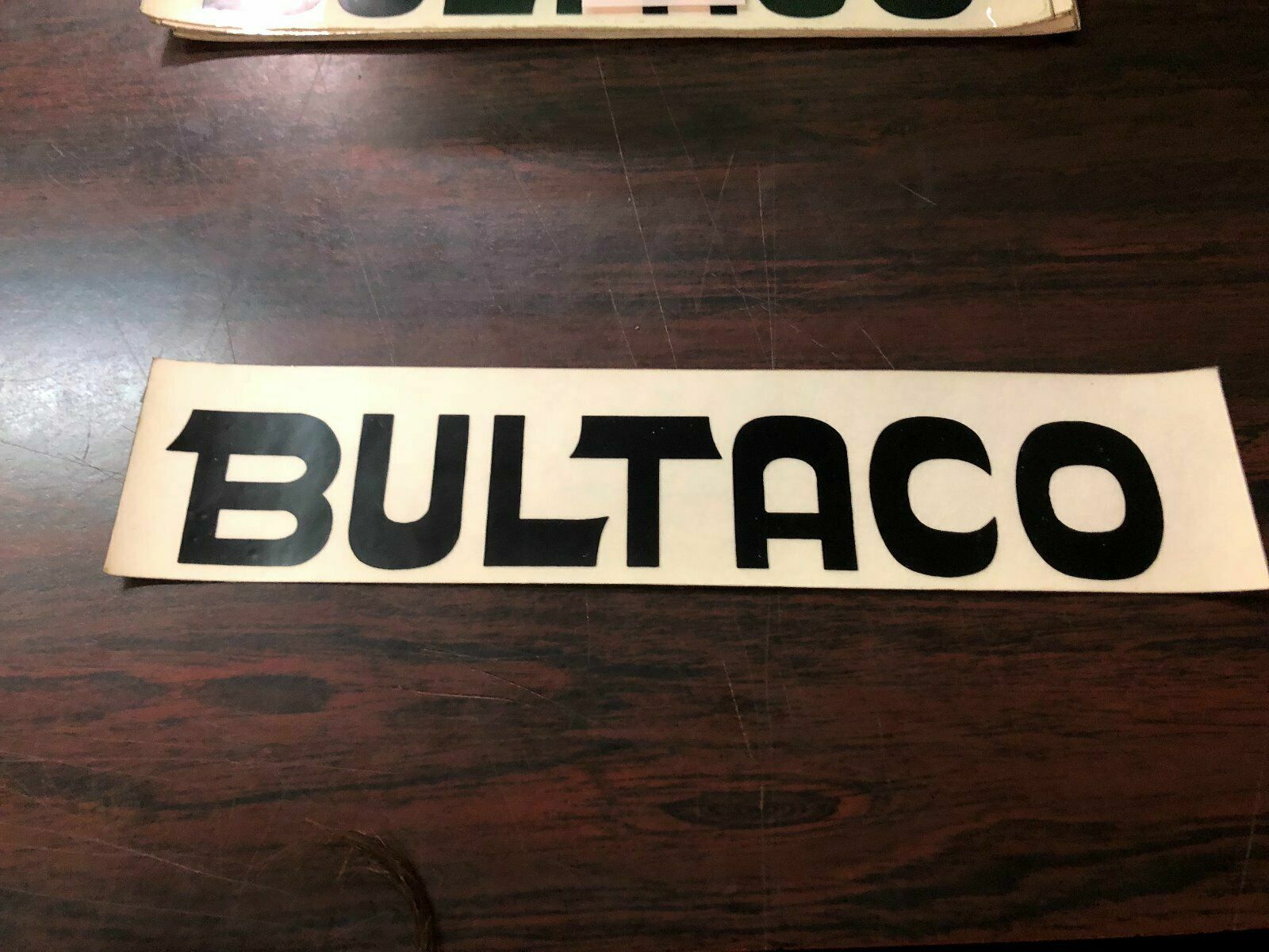 New Bultaco Black Window Windshield Sticker Decal - 11 x 2 1/2 | eBay