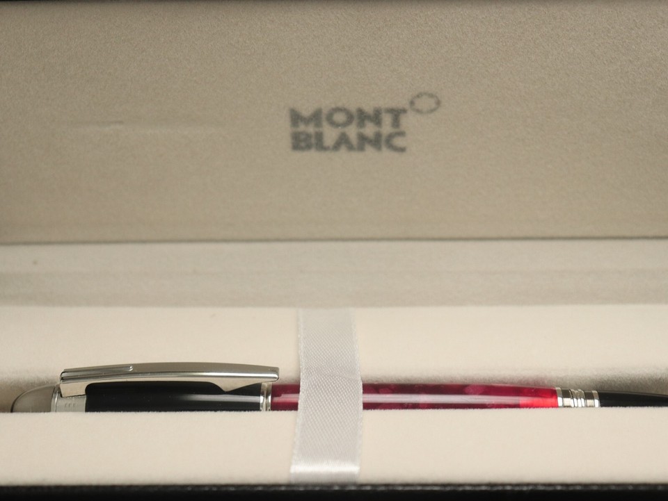 Montblanc Starwalker Red Body +silver Clip Ballpoint Pen I Black Ink | eBay