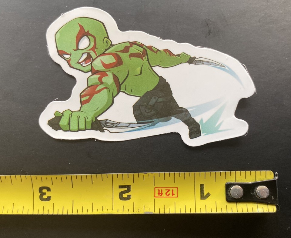 DRAX THE DESTROYER GREEN MARVEL COMICS STICKER GUARDIANS OF THE GALAXY ...