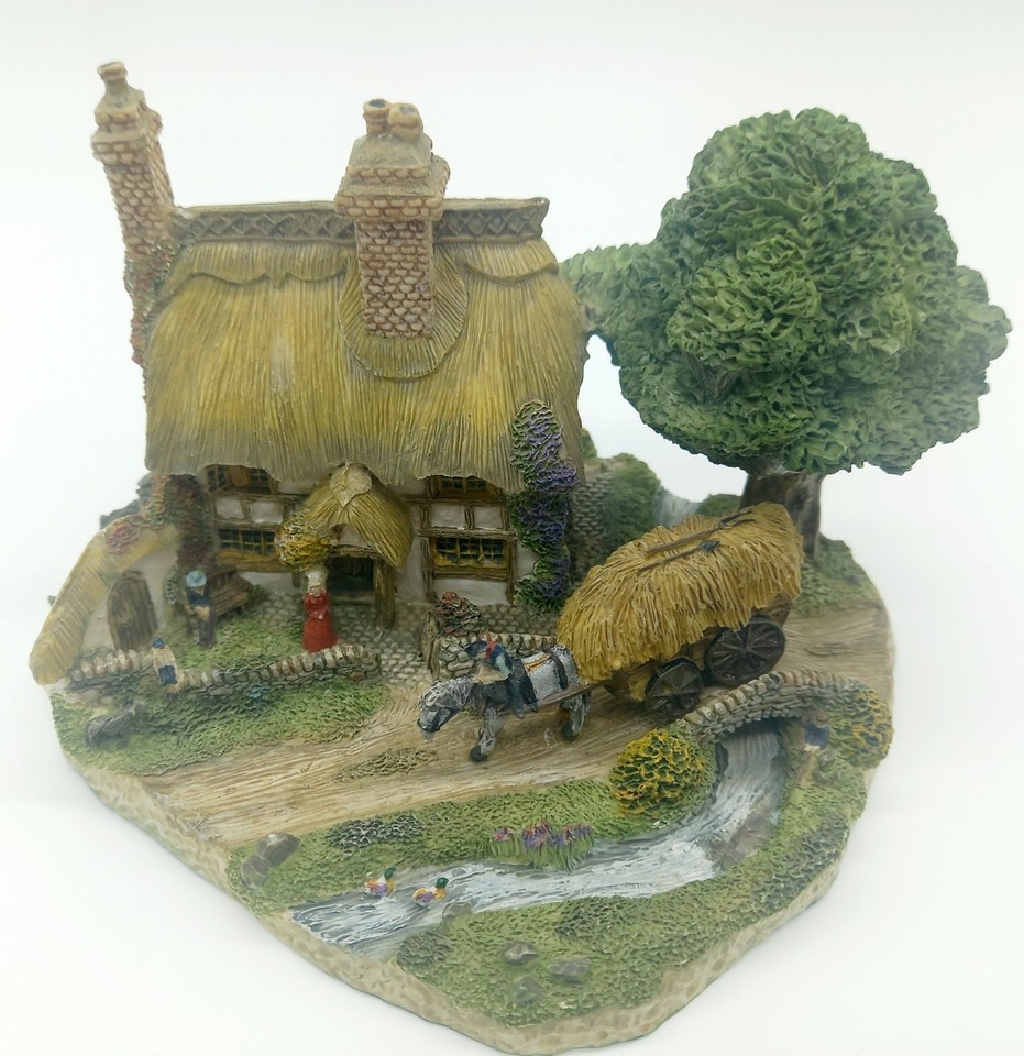 HO Scale Gauge Diorama Country Village Thatch Cottage Model Railway ...