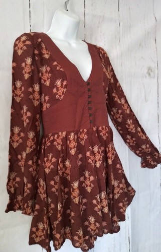 Ecote Romper S Boho Hippie Festival Floral Rayon Shortalls Whimsigoth ...