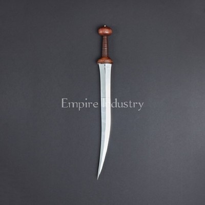 HANDMADE CARBON STEEL ROMAN GLADIATOR SWORD MEDIEVAL SWORD FIXED BLADE ...