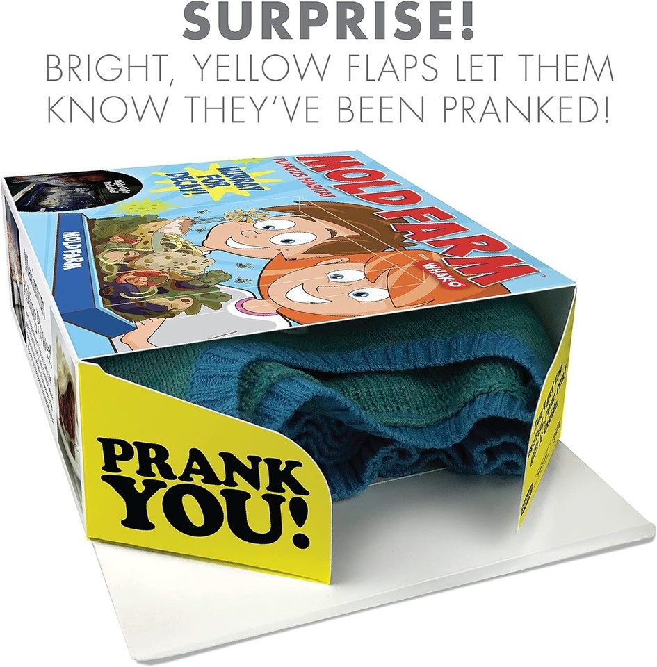Prank Pack Mold Farm Gift Box Funny Authentic Prank-O Gag Present Box ...