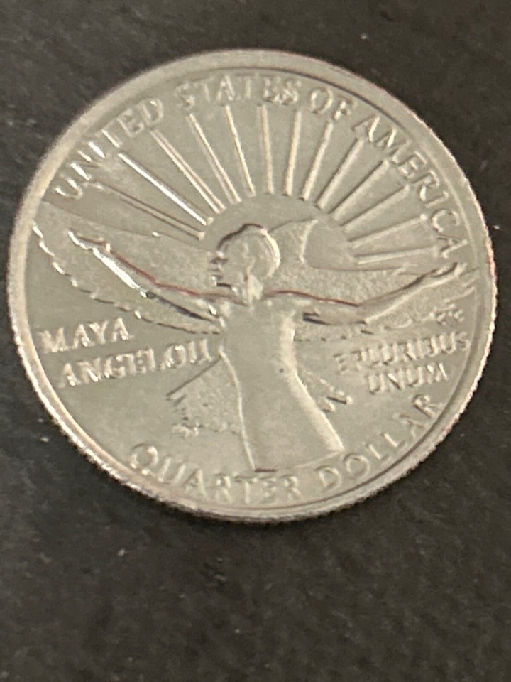 2022-D Maya Angelou Quarter Error | Drooling George, Double Earring ...
