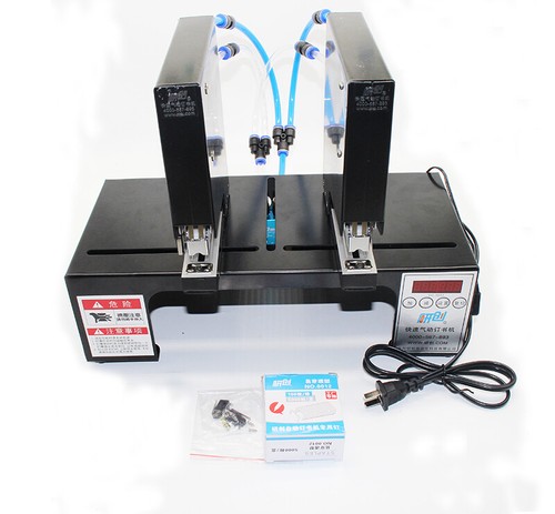 Double Head Pneumatic Stapler Electric Stapler Binding Bookbinding ...