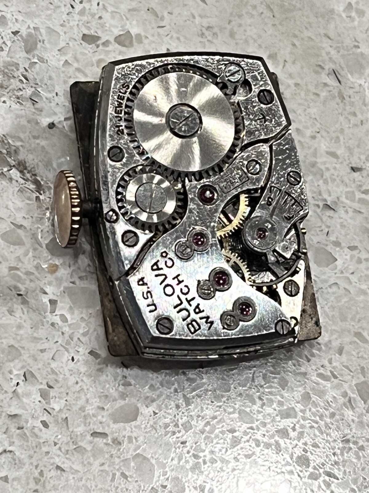 1942 Bulova 7AP 21j Wristwatch Movement Parts Repair Restoration | eBay