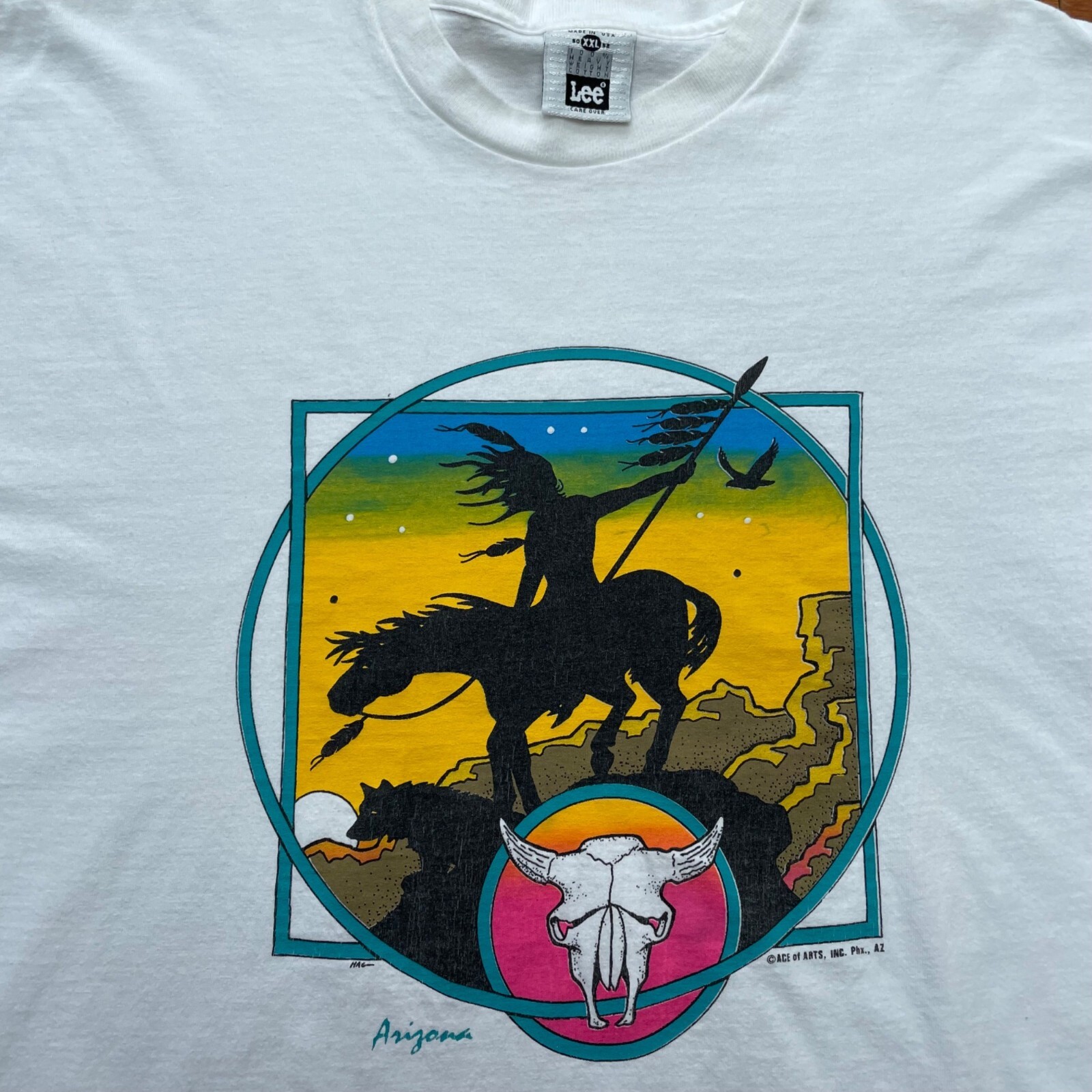 Vintage Arizona Native American Art Shirt - Gem