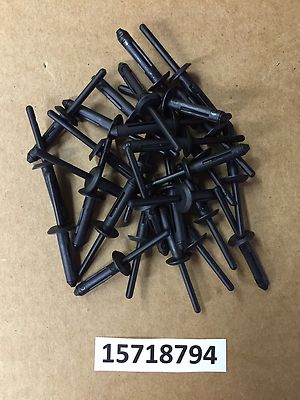 Set of 15: Nylon Blind Rivets For GM Chevy GMC Cadillac Olds 15718794 ...