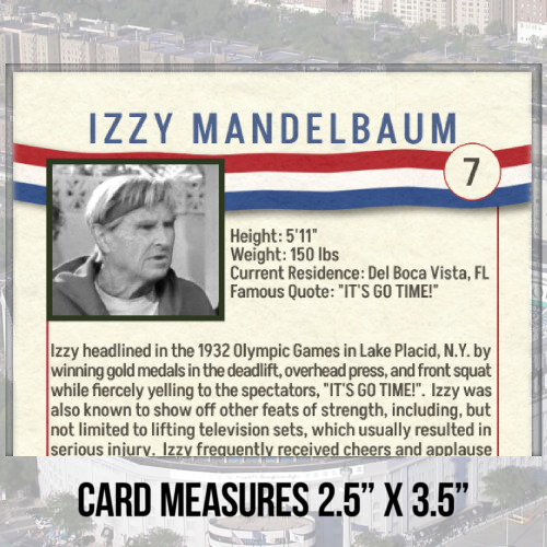 Izzy Mandelbaum Seinfeld 1932 Retro Style Olympic Trading Card Art ACEO ...
