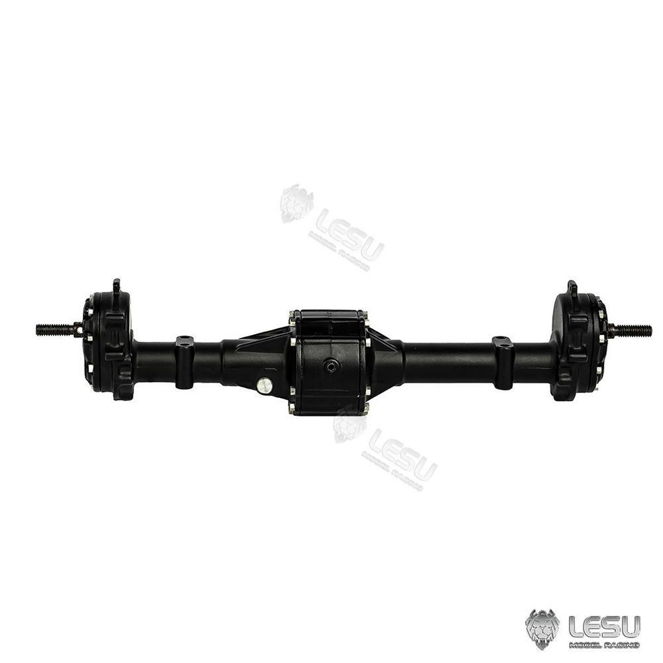 Metal Rear Axle with Differential Lock for LESU 1/10 RC Crawler Car ...