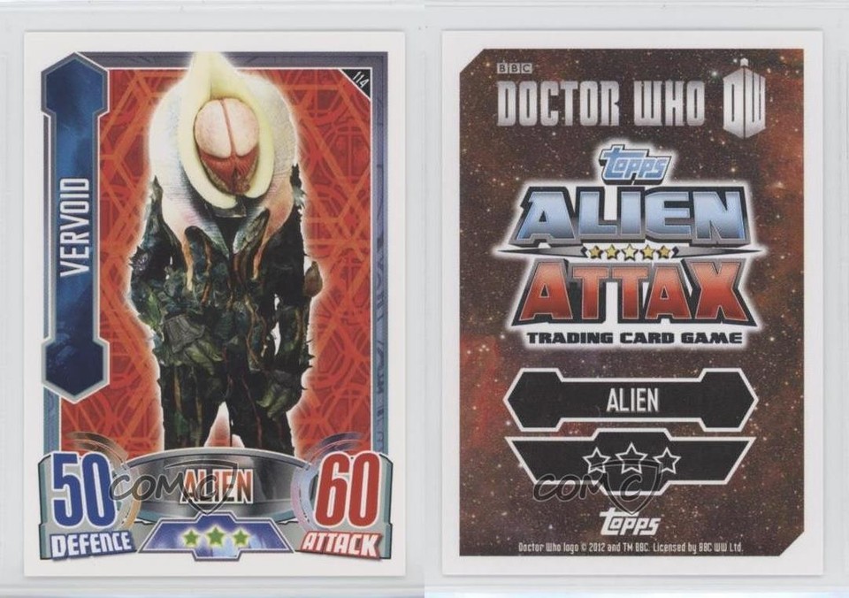2012 Topps Doctor Who Alien Attax Vervoid #114 1i3 | eBay