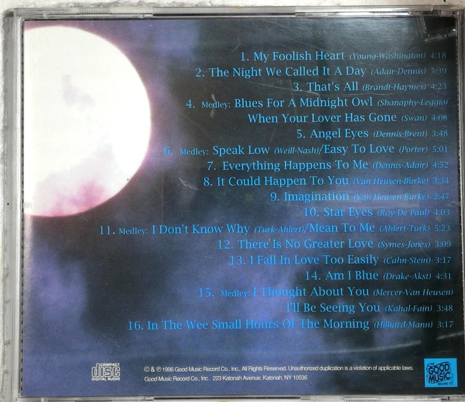 Carmen Leggio – Sax After Midnight CD 1996 Jazz Standards Saxophone ...