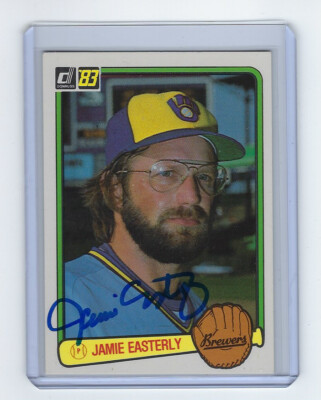 1983 BREWERS Jamie Easterly signed card Donruss #280 AUTO Autographed ...