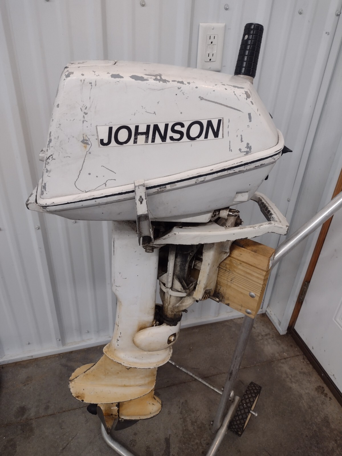 Johnson 6 HP 2-Stroke SS Tiller Outboard Motor Boat Engine | 4 5 7.5 8 ...