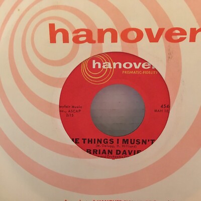 BRIAN DAVIS 45 SINGLE , THE THINGS I MUSN,T DO / TERRY | eBay
