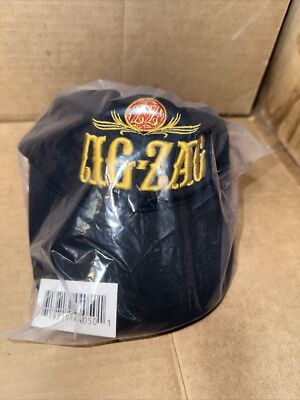 Original Naturally Bold Zig-Zag Rolling Paper Gold Embroidery Ball Cap ...