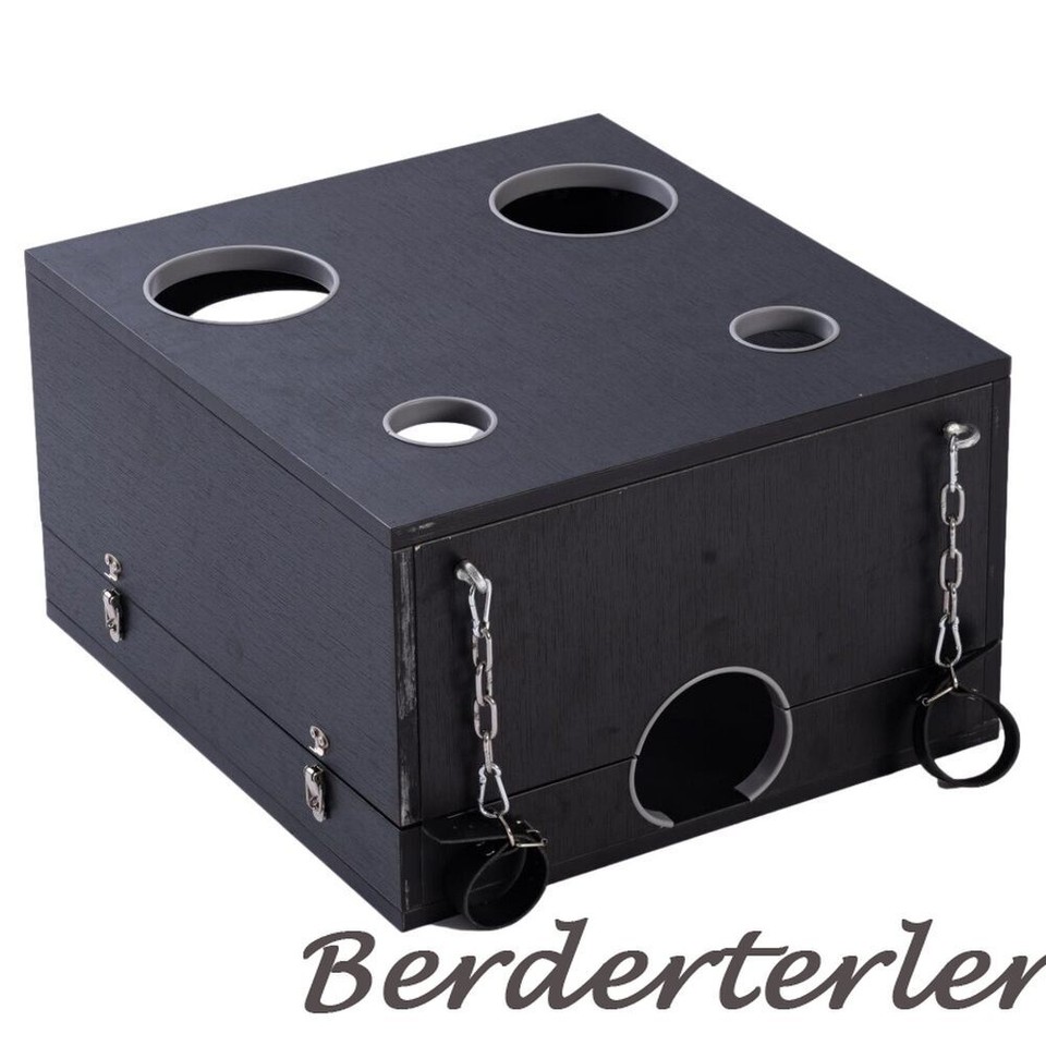 Fetish Wooden Box Love Cage Slave Restraint Tools Adults Flirt Unisex ...