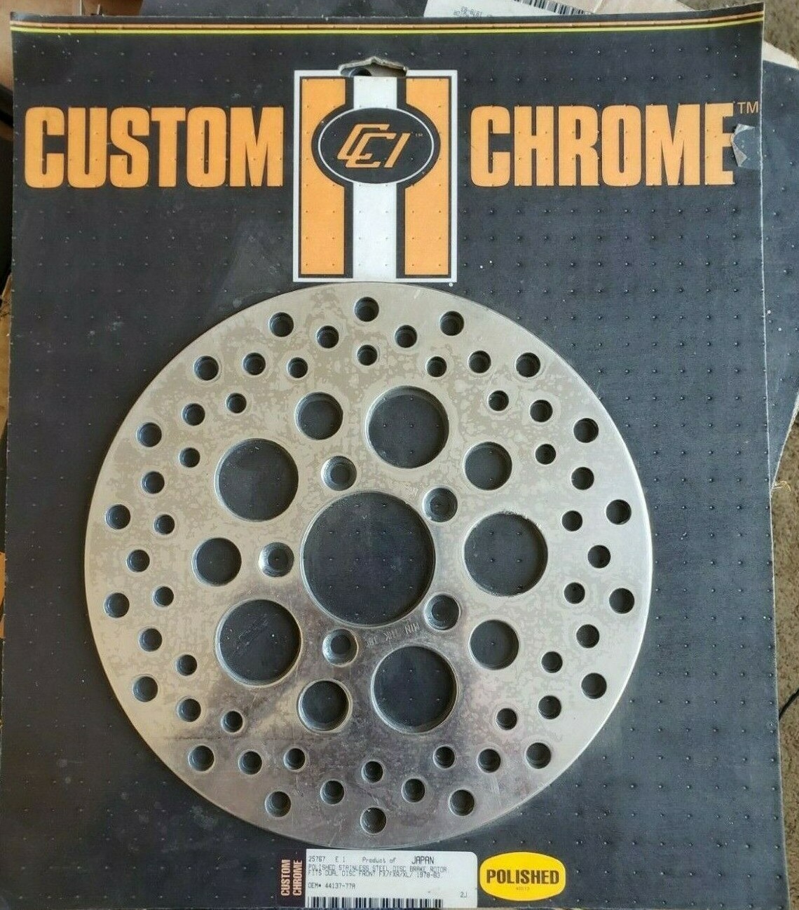 77-83 fx FXR XL 78-83 front dual BRAKE ROTOR DRILLED HD 44137-77a | eBay