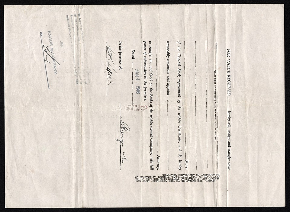 1945 Ontario, Canada: Bright Red Lake Mines Limited | eBay UK