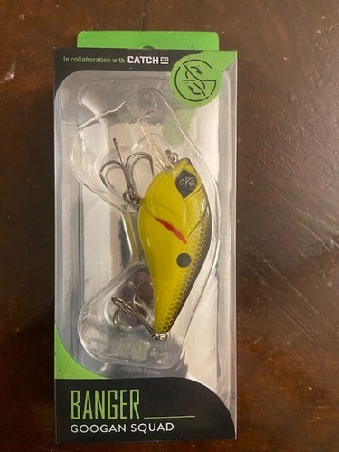 1 - Googan Squad, Banger, Chartreuse Black Back, 2 1/4", 3/8 oz., 2-5 ...