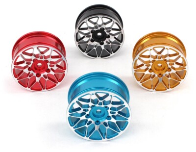 RC Car Alloy Wheel Diamond Rim Kyosho Tamiya HSP Sakura HPI Blue/Black ...
