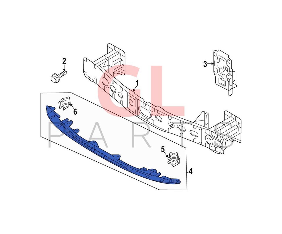 FOR MAZDA CX-30 2019- Front Bumper Reinforcement Crash Bar Lower ...