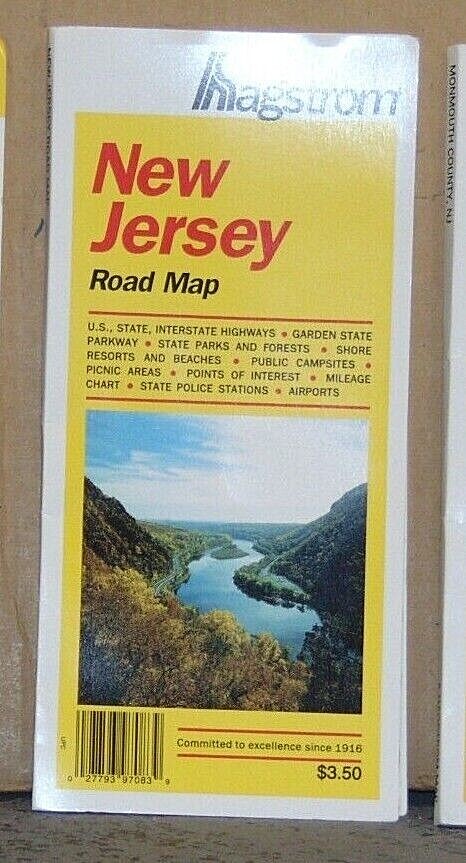 1997 Hagstrom's Road Map of New Jersey | eBay