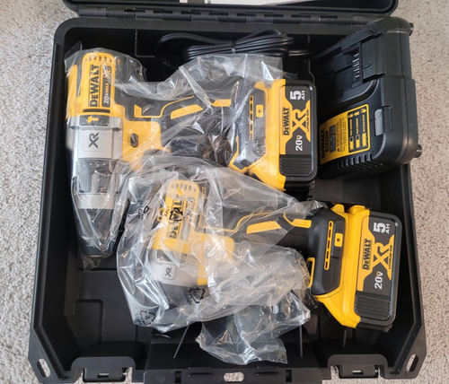 DEWALT DCK299P2 20V MAX XR Brushless Hammer Drill/Impact Driver Combo ...