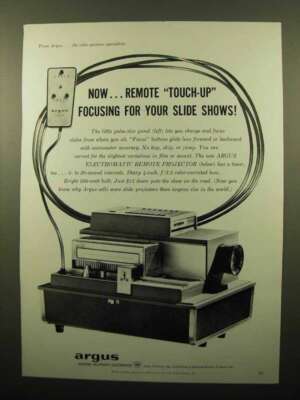 1960 Argus 500 Projector Ad - Touch-Up Focusing | eBay