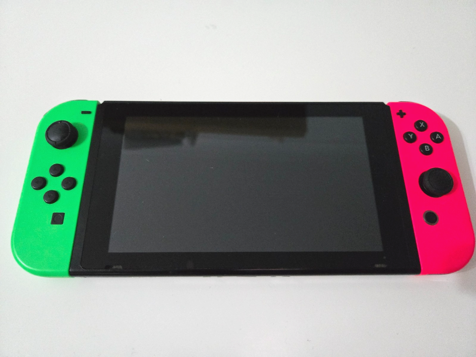 Nintendo Switch Handheld Console with Neon/ Green and Pink Joy-Cons ...