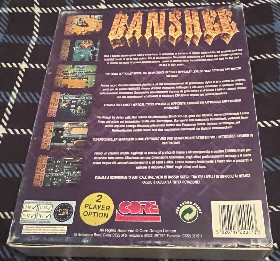 BANSHEE Commodore Amiga 1200 4000 AGA Big Box Shooting Video Game ...