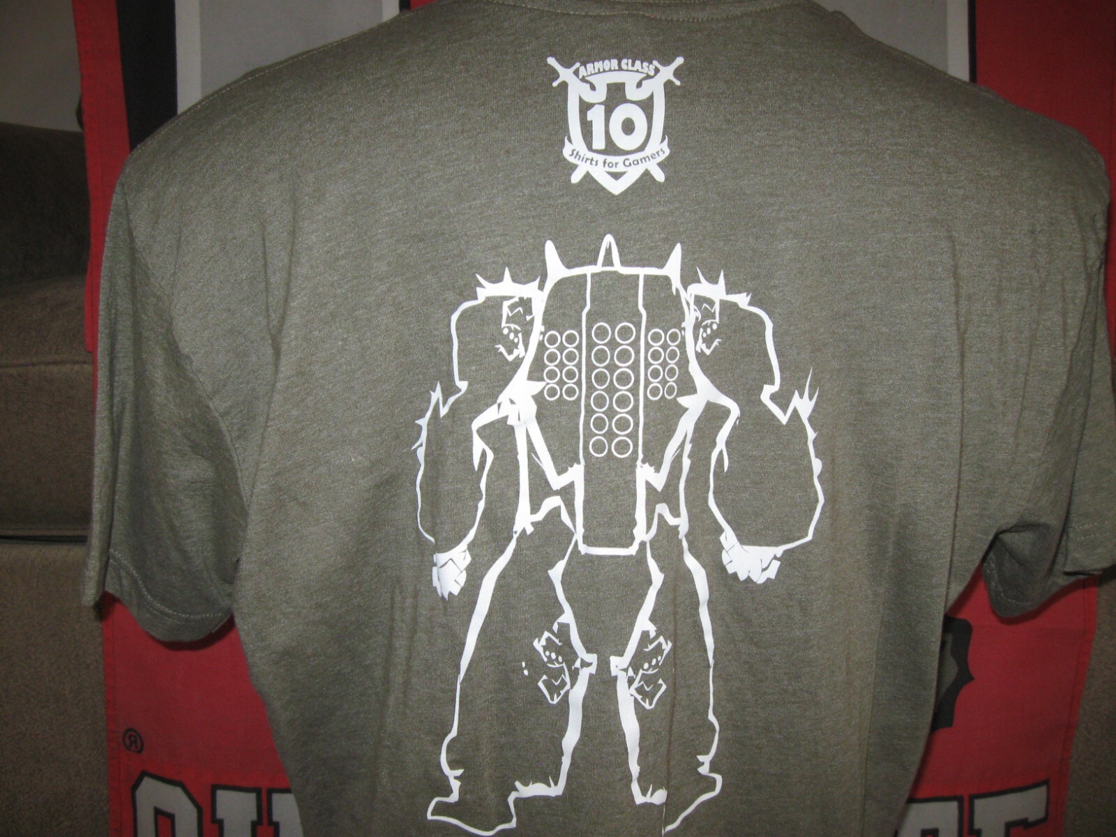 Armor Class 10 MECH DAMAGE chart BATTLETECH t shirt M… - Gem