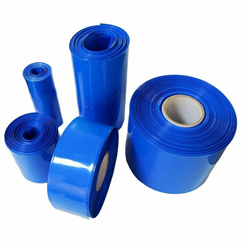 PVC Heat Shrink Tube Tubing Wrap 103mm-500mm Blue Battery Sleeve 103mm ...