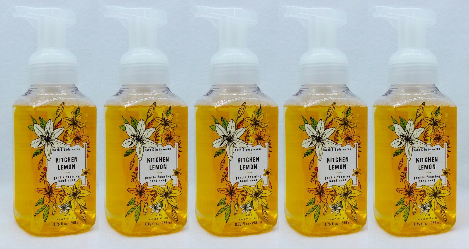 5 Bath & Body Works KITCHEN LEMON Gentle Foaming Hand Soap | eBay