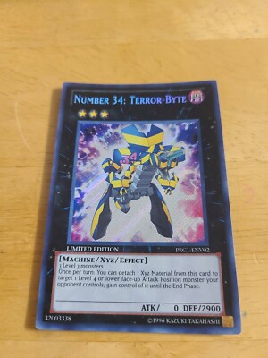 YuGioh Number 34: Terror-Byte NM (Limited Ed.) PRC1-ENV02 Secret Rare ...