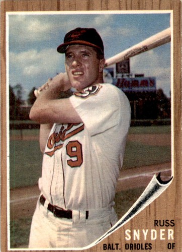 1962 Topps Baseball Russ Snyder Baltimore Orioles #64 | eBay