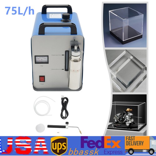 75L Oxygen Hydrogen Water Flame Torch Polisher H160 Acrylic Welding ...