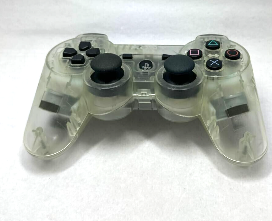 SONY PS3 DUALSHOCK3 Crystal Skeleton Clear Wireless Controller ...