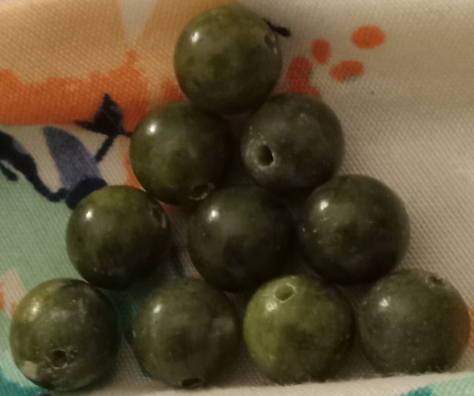 Set 100 Lot 8mm Green Connemara Marble Loose Round Beads Bracelets ...